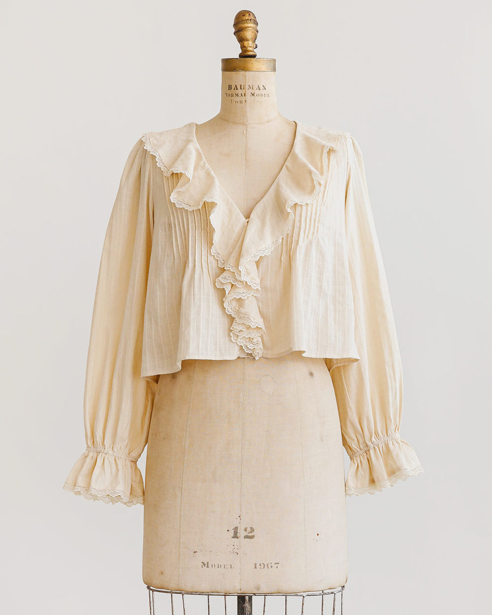 Romantic Feminine Tops for Women / Adored Vintage / Romantic Parchment ...