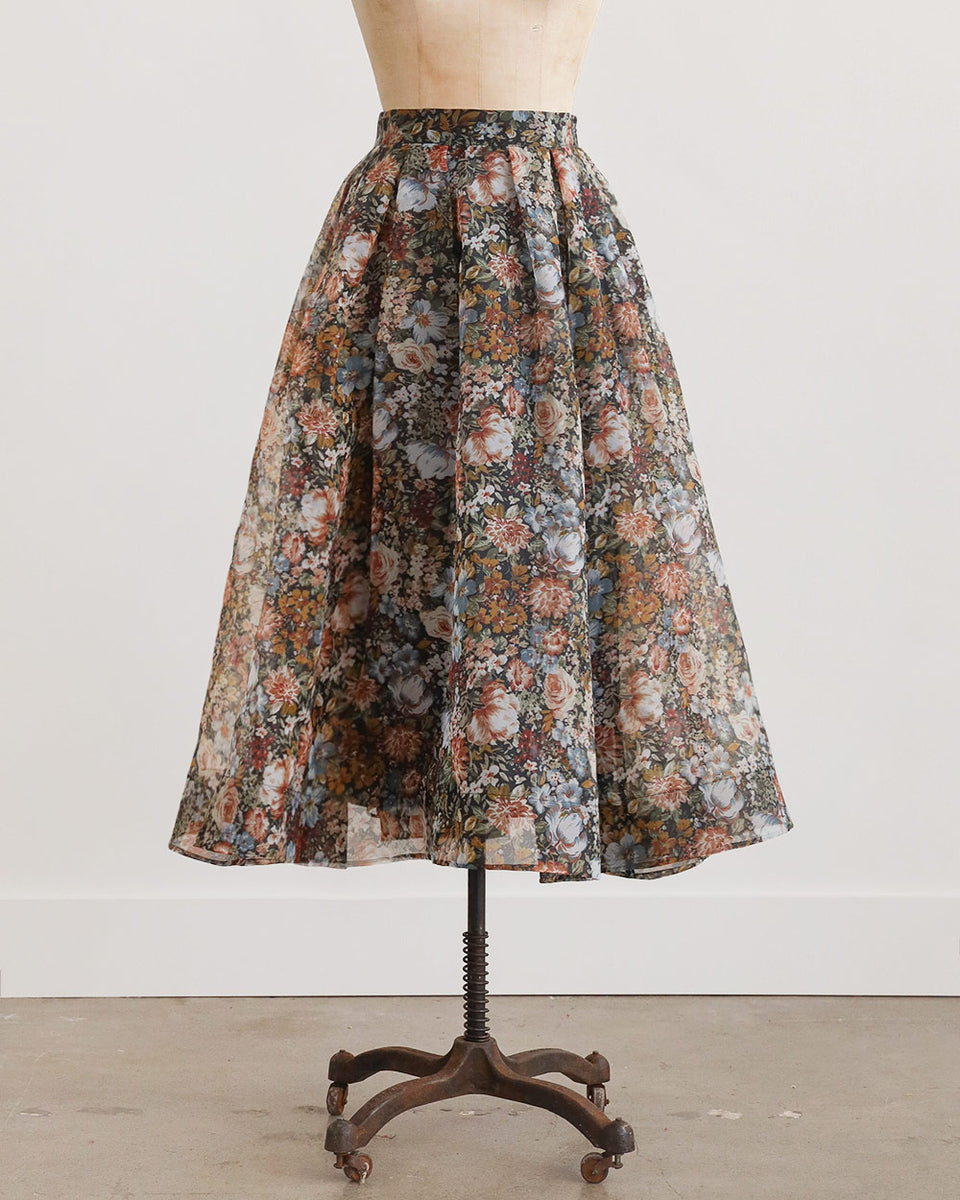 Romantic Feminine Skirts for Women / Midnight Garden Skirt / Adored Vintage