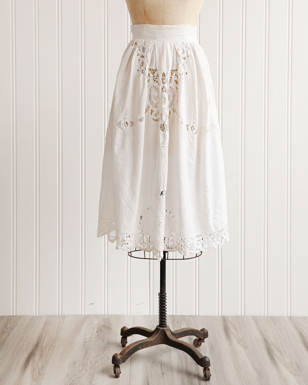 Gentle Folk Skirt / Vintage White Cotton Edwardian Inspired Skirt ...