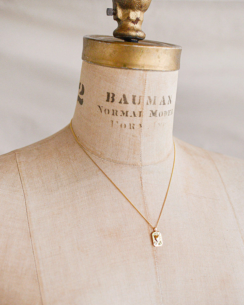 Delicate Vintage Style Jewelry / Adored Vintage / Divine Love Necklace